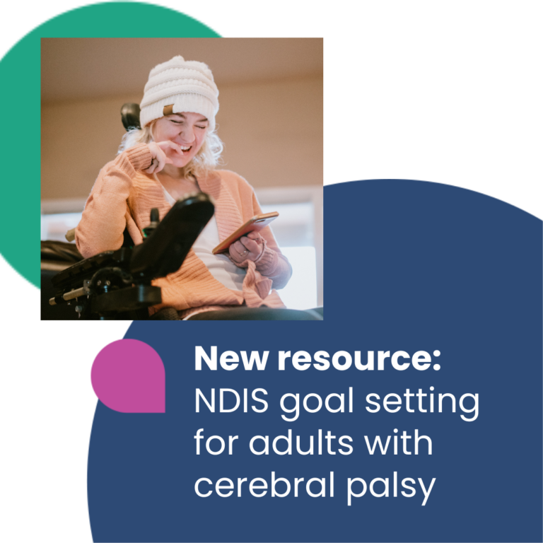 NDIS goal setting for adults with cerebral palsy